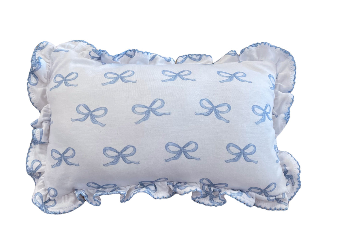 Mini Blue Bow Pillow – Caprilina