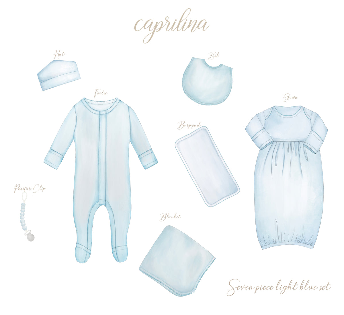 BABY BLUE SET – Caprilina